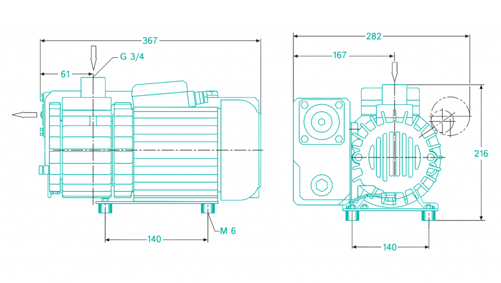 R5 KB 0025 F Vakuumpumpe – Ehrler und Beck